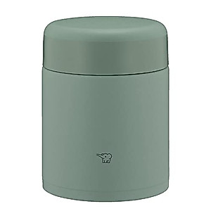 Zojirushi SW-KA40-GM Stainless Steel Insulated Soup Jar, Lunch Jar, Seamless, 13.5 fl oz (400 ml), Matte Green