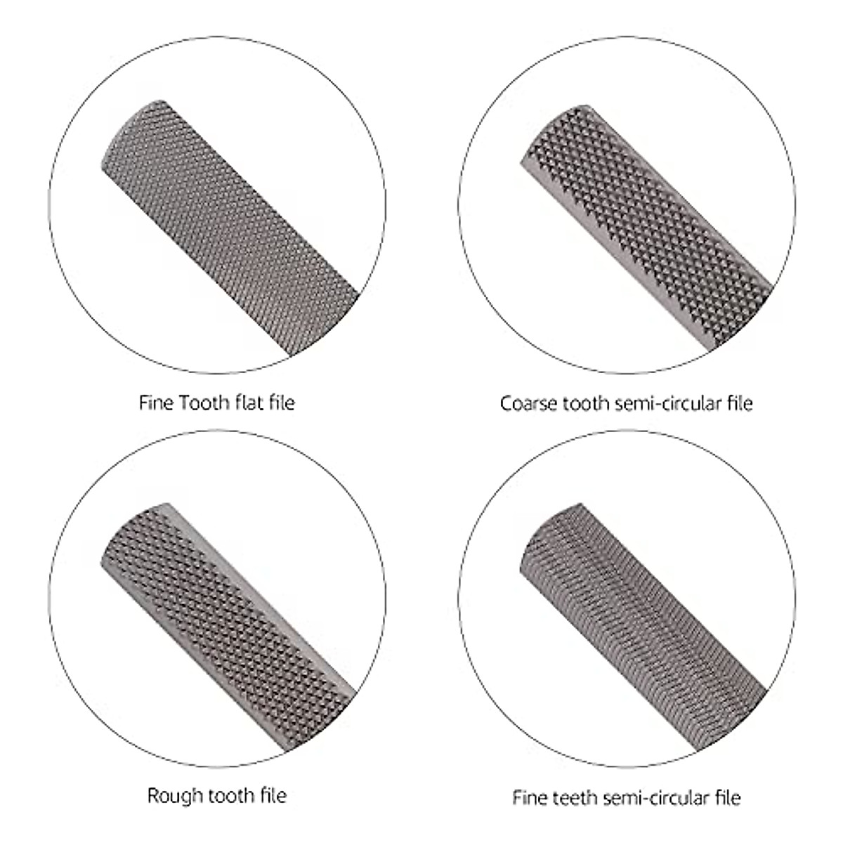 Amazon Basics 4-in-1 Multi-Function Wood Rasp File, Hardened Alloy Steel - 8-inch