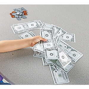 Learning Resources Pretend Play Money - 150 Pieces, Ages 3+ Play Money for Kids, Pretend Money for Kids, Play Money Set, Money and Banking Play Toys, Toddler Learning Toys