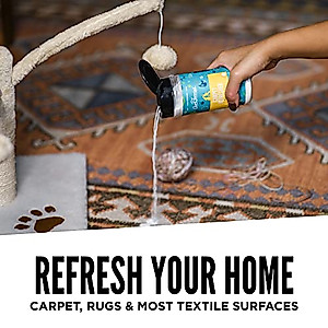 Aunt Fannie's Cat Carpet Refresher, Odor Neutralizing Powder for Homes with Cats, Kittens and Other Pets, Bright Lemon Scent, 16 Ounce (Pack of 1)