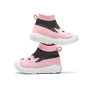 Engtoy Baby Shoes Baby Sock Shoes Baby Walking Shoes Infant Non-Slip Breathable Slippers with Soft Rubber Sole Baby Boys Girls Slip On Sneakers