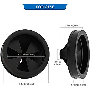 Garbage Disposal Splash Guard Collar Sink Baffle, Food Waste Disposer Accessories for Waste King, Whirlaway and GE Models (3 1/8 Inch in Diameter) by CLEESINK