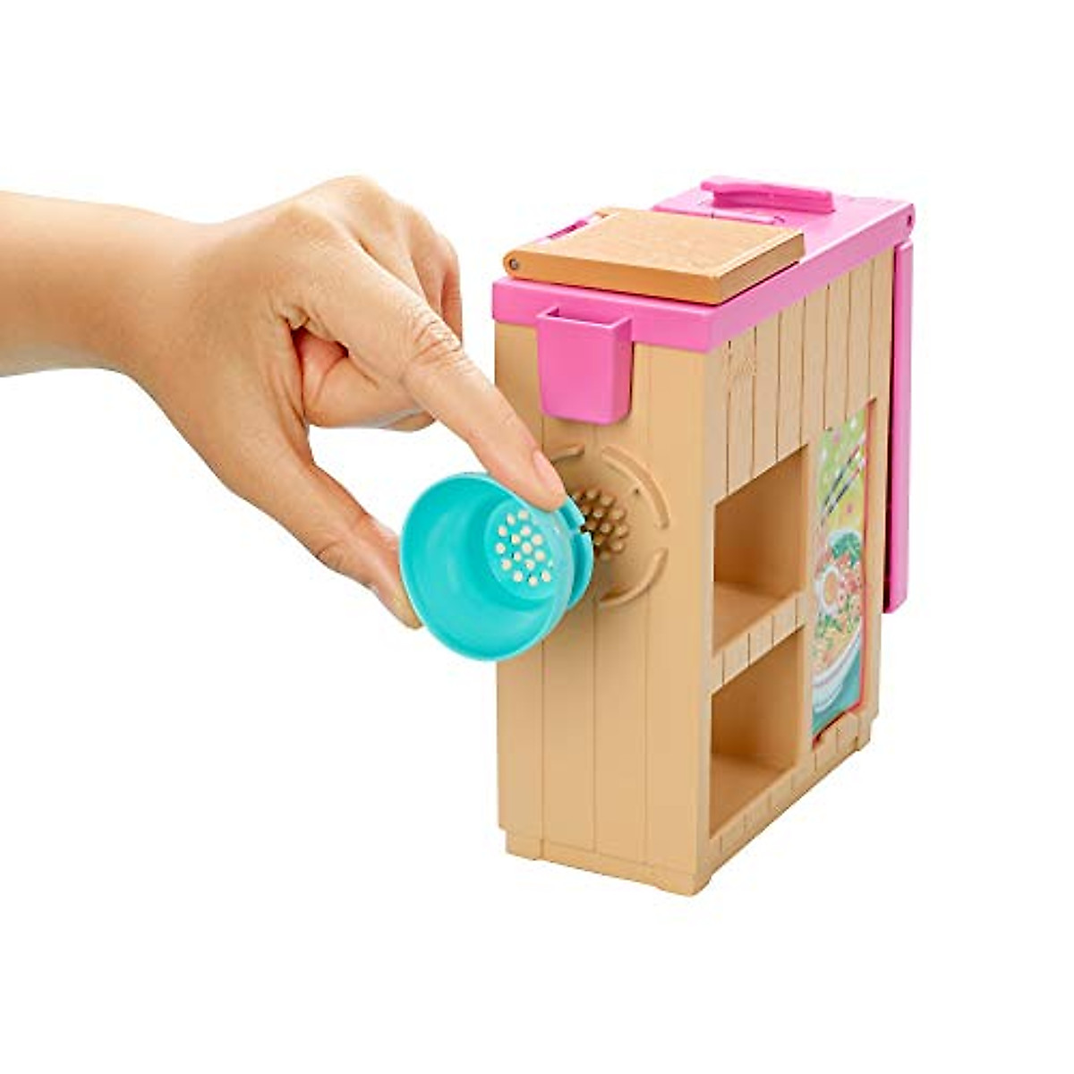 ​Barbie Noodle Bar Playset with Brunette Doll, Workstation and Accessories