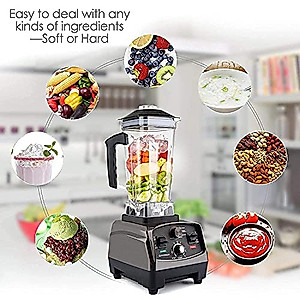 BATEERUN Blender Professional Countertop Blender with Tool, 2200W High Speed Smoothie Blender for Shakes and Smoothies, commercial blender easy to disassemble the blade