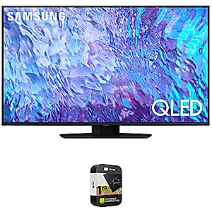 SAMSUNG QN50Q80CA 50 Inch QLED 4K Smart TV Bundle with 1 YR CPS Enhanced Protection Pack (2023 Model)