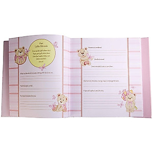 Christian Art Gifts Girl Baby Book of Memories Pink Keepsake Photo Album | Our Baby Girl Memory Book | Baby Book with Bible Verses, The First Year