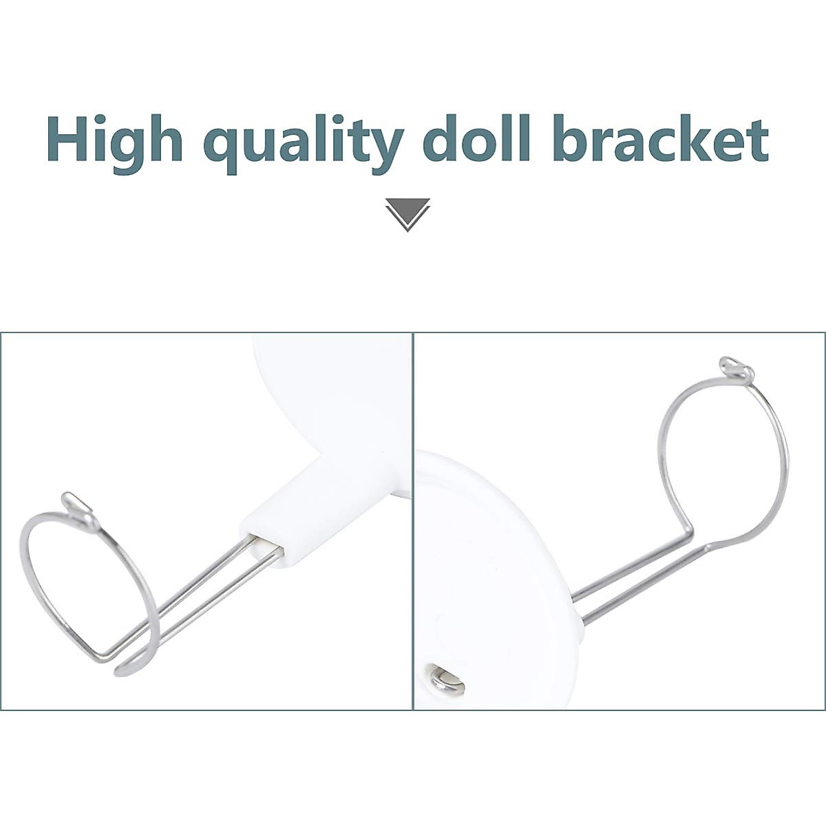 NUOBESTY 6pcs Doll Display Rack Toy Model Bracket Doll Storage Rack Portable Doll Stand