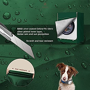 AlaSou Washer Dustproof Cover Front Load Washing Machine Dryer Protector Sunscreen Waterproof Cover (Dark Green, 27"W x 33"D x 39"H)