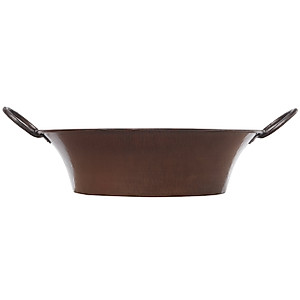 Sinkology SB303-21AG Copernicus Vessel Handmade Pure Solid, 21", Aged Copper Bath Sink