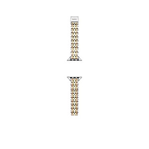 Fossil Women's Apple 38/40/41mm Stainless Steel Interchangeable Watch Band Strap, Color: Tri-tone (Model: S380007)