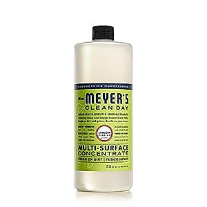 Mrs. Meyer's Multi-Surface Cleaner Concentrate, Use to Clean Floors, Tile, Counters, Lemon Verbena, 32 fl. oz