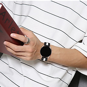 iWabcertoo Designer Sport Band Compatible for Samsung Galaxy Watch 4/5/6/Active Band 40MM 44MM,Watch 4/6 Classic 46MM 42MM 43MM 47MM/Watch 5 Pro/Watch 3 41mm, 20mm Silicone Soft Strap for Women Men