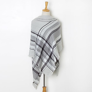Neal LINK Women's Scarves Wraps Warm Blanket Scarf Shawl Winter Plaid Scarfs for Women