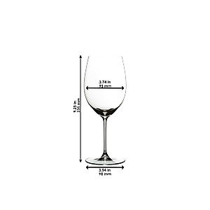 Riedel Veritas Cabernet/Merlot Glass, Set of 2, 22.05Fl oz