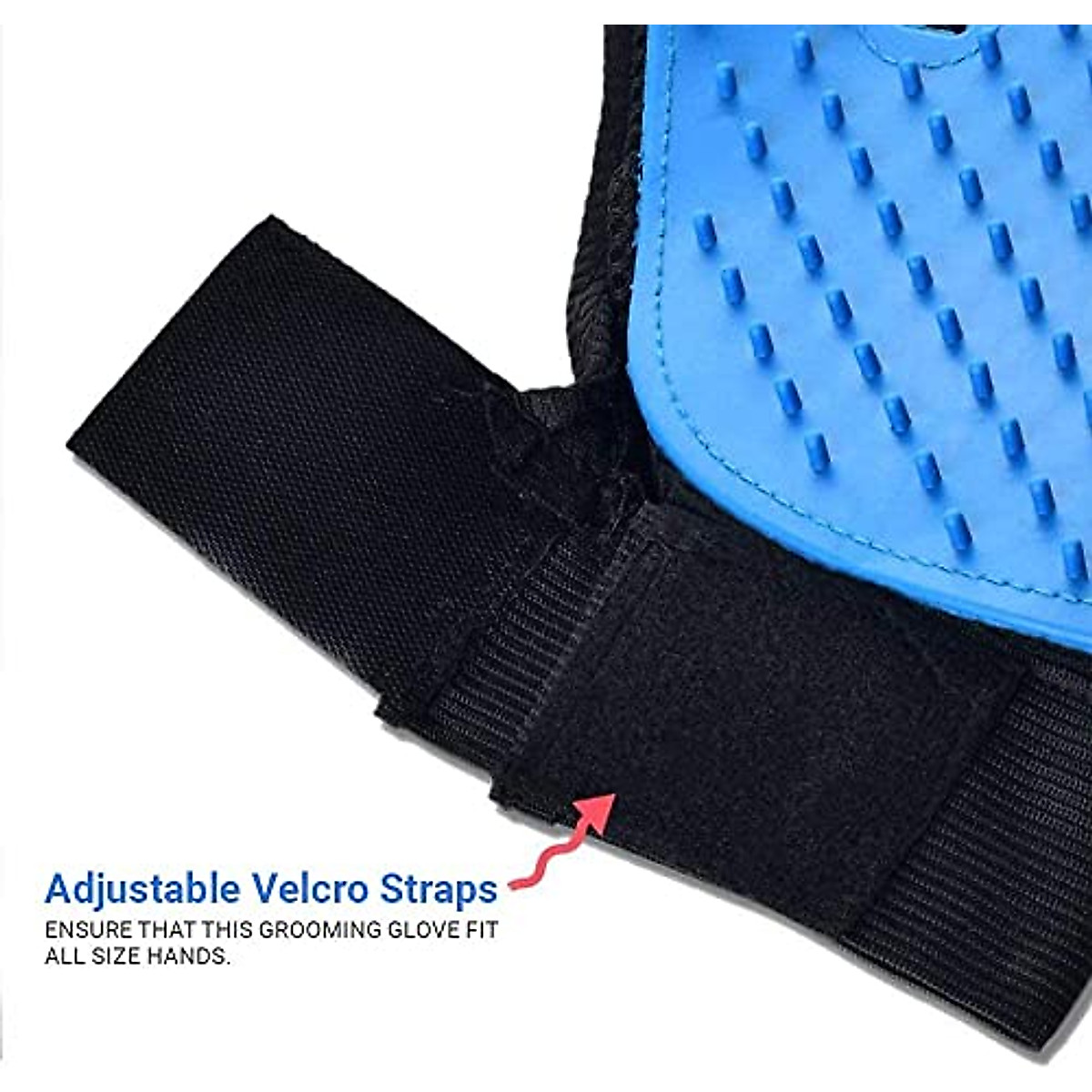 Pet Hair Grooming Gloves - Gentle Pet Hair Deshedding glove and Bath Tool