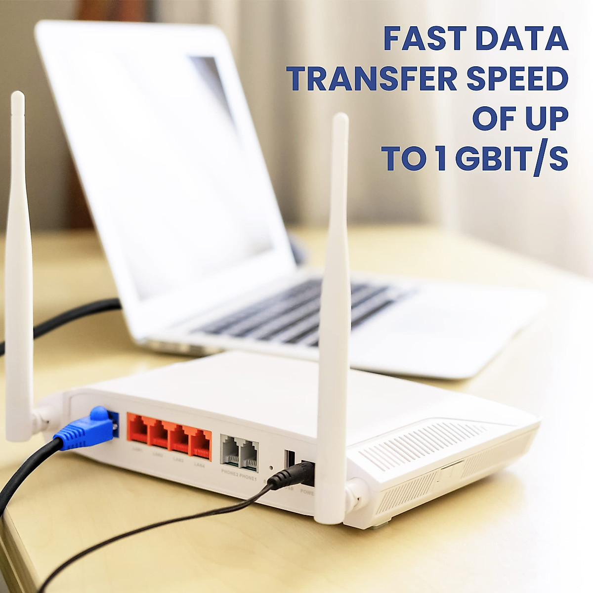 Aurum Cables Cat6 Ethernet Cable for Gaming 250 ft RJ45 550 Mhz, Heavy Duty Waterproof Copper Indoor Outdoor Shielded LAN Cable Direct Burial Zero Lag Network Patch, Compatible with PC Router Modem TV