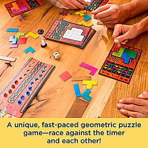 Thames & Kosmos Ubongo - Sprint to Solve The Puzzle | Family Friendly Fun Game | Highly Re-Playable | Quality Components (Made in Germany) , Orange