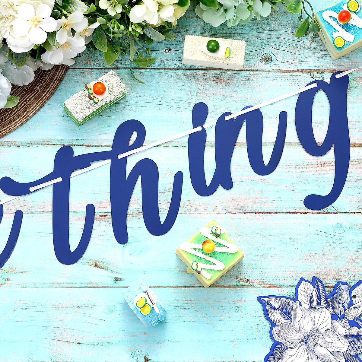 Jollyboom Something Blue Before I Do Banner for Women Girl, Something Blue Bridal Shower Decoration NO DIY Reqired Banner for Bridal Shower Bachelorette Engagement Wedding Party