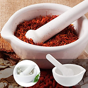 Young4us 2 Pack Mortar and Pestle Set, 60mm 100mm for Scientific Experiment Science Supplies Food Preperation