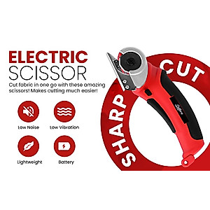 Sellere Electric Cutter for Cardboard Carpet Fabric with Carrying Case (Cordless Electric Cutter, Plastic, One Size)