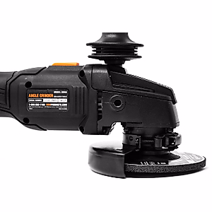 WEN Cordless Angle Grinder, Brushless with 20V Max 4.0 Ah Lithium-Ion Battery and Charger (20944), Black