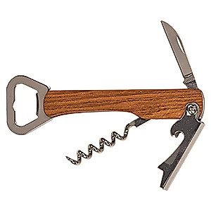 Happy Mother's Day Custom Message Stainless Steel Laser Engraved Beer Bottle Natural Wood Graduation Corkscrew Wine Cork Personalized Wooden Opener