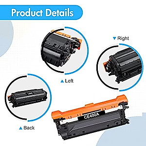 507A Toner Cartridge 4-Pack Compatible Replacement for HP 507A CE400A CE401A CE402A CE403A 507X CE400X Enterprise M551 M551n M551dn M551xh M570dn M570dw M575f Printer (Black Cyan Yellow Magenta)