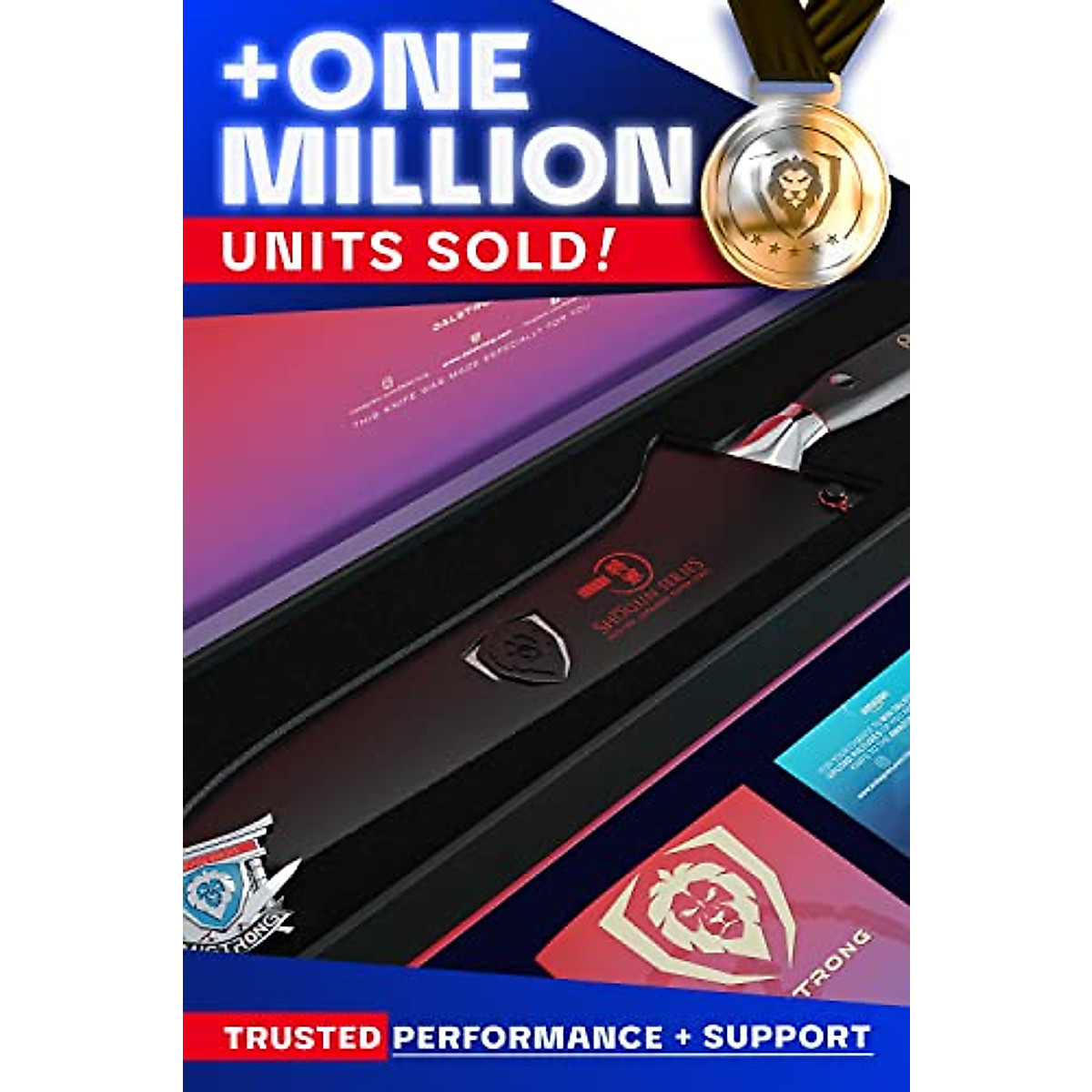 Dalstrong Serrated Offset Bread Knife - 8 inch - Shogun Series - Deli Knife - Damascus - AUS-10V Japanese Super Steel - Bread Slicer Cutter - Slicing Knife - Vacuum Treated - G10 Handle - Sheath