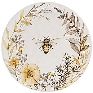 Certified International Bee Sweet 10.75" Dinner Plates, Set of 4, Multi Colored