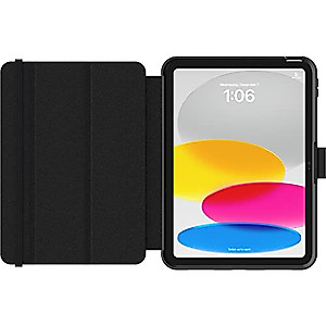 OtterBox Symmetry Folio Case for iPad 10.9-Inch (10th gen 2022), Shockproof, Drop Proof, Slim Protective Folio Case, Tested to Military Standard, Black