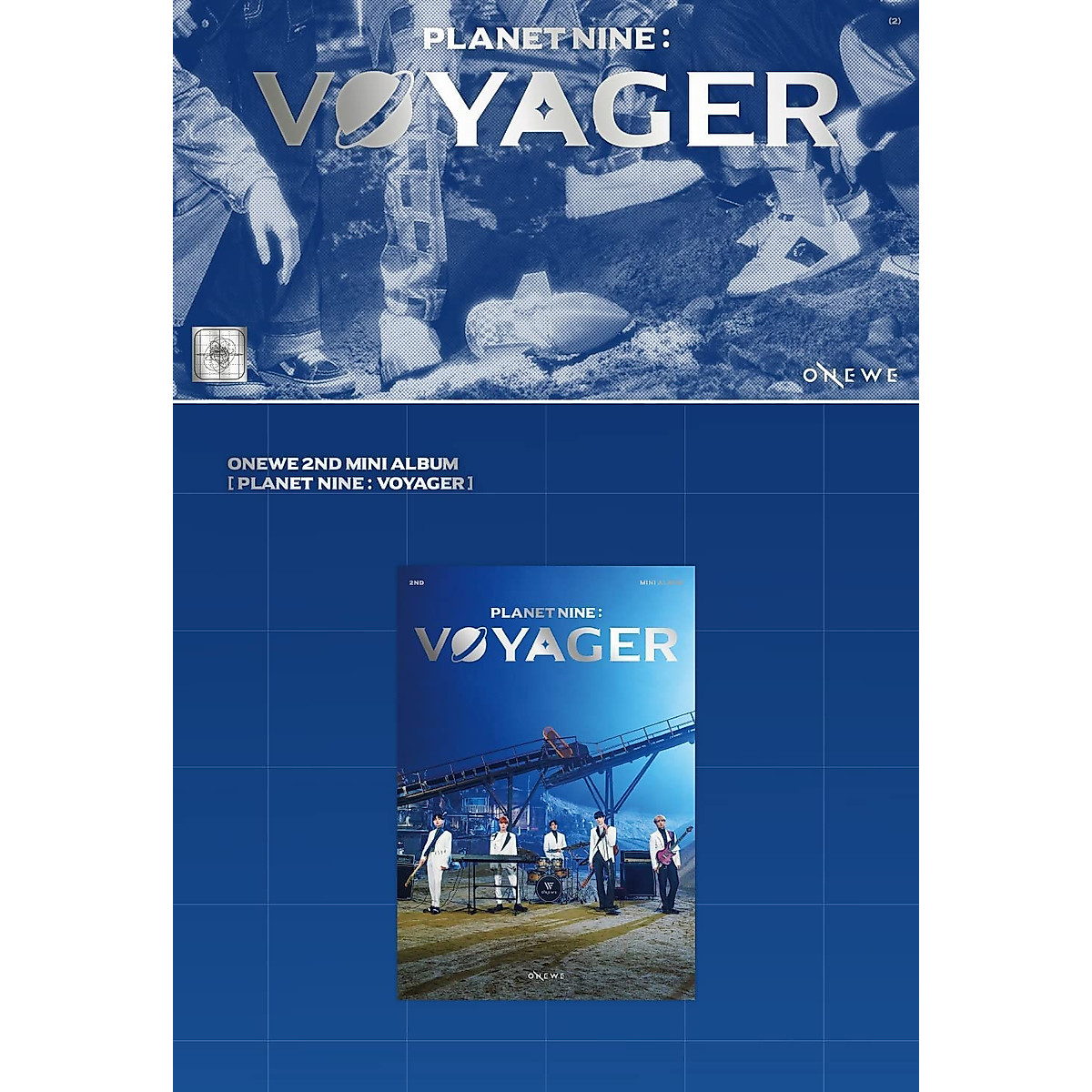 RBW ONEWE - Planet Nine : VOYAGER (2nd Mini Album) Album+Extra Photocards Set (+ Folded Poster)