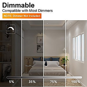 TJOY 12 Pack BR30 Led Bulb 65W Equivalent, Dimmable Flood Light Bulbs Indoor, E26 Base, 2700K Warm White, 9W, 800 LM, Recessed Lighting Bulbs for Ceiling, Recessed Can, Living Room and Kitchen