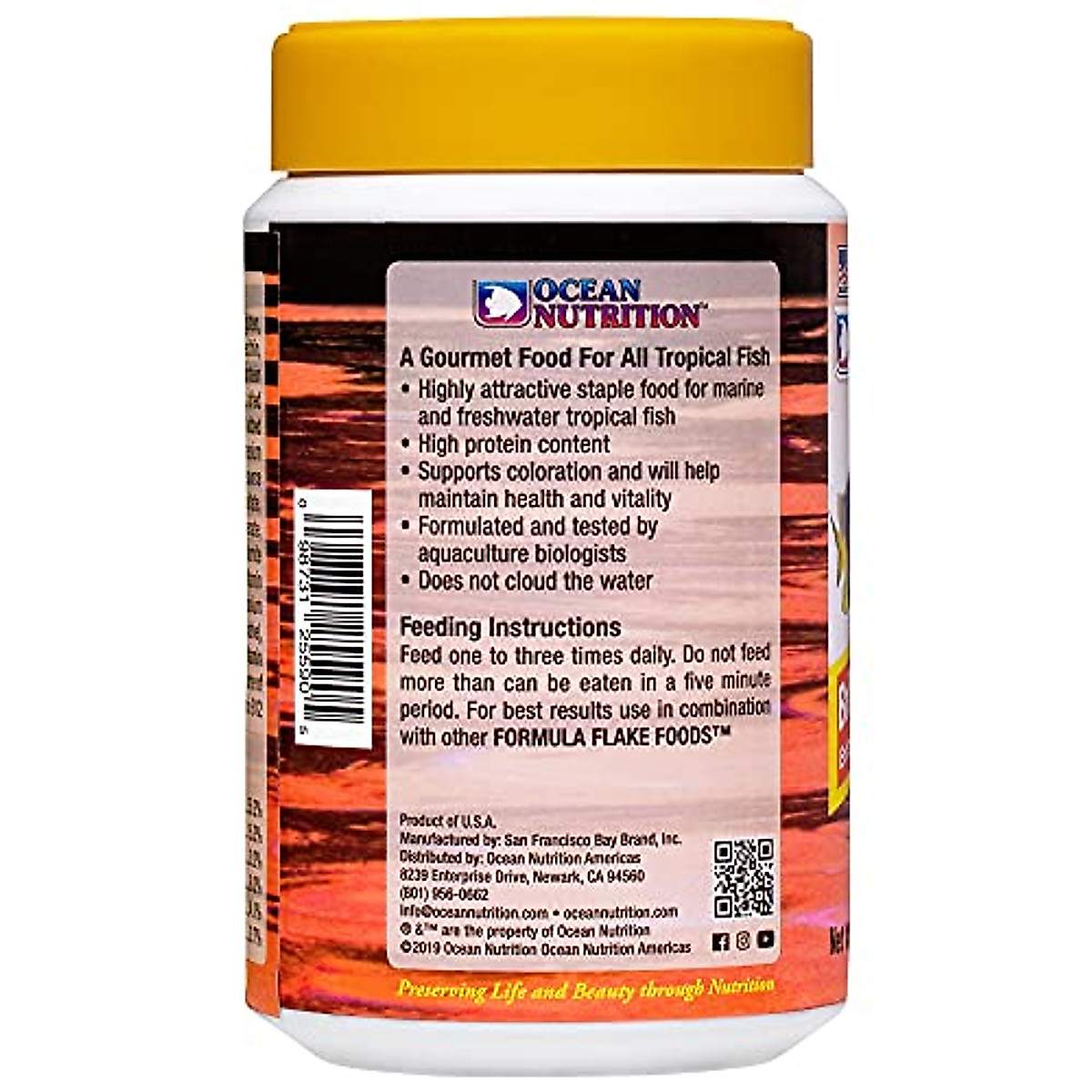 Ocean Nutrition Brine Shrimp Plus Flakes 5.5-Ounces (154 Grams) Jar