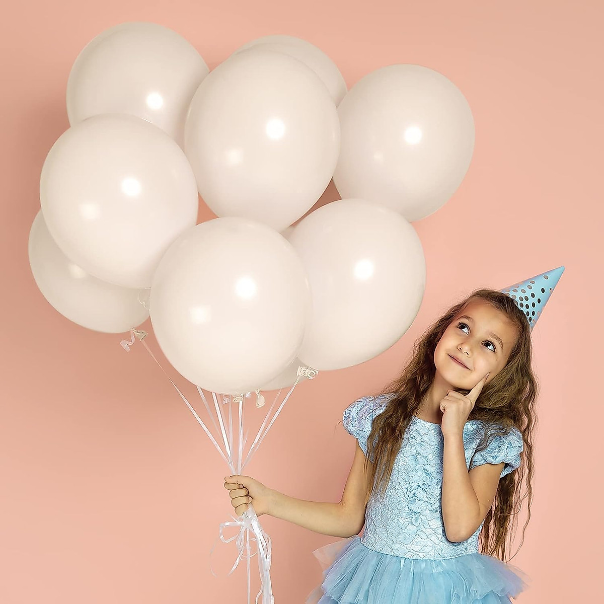 154pcs Ivory White Balloons White Sand White Cream Beige Balloon for Balloon arch Different Sizes 5/10/12/18 Inch Balloon Garland Kit for Wedding Birthday Party Supplies Bridal Shower Decorations