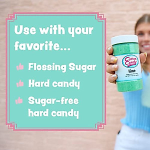 Cotton Candy Express CC1000-S Cotton Candy Machine with 5 Sugar Pack - Cherry, Grape, Blue Raspberry, Orange, Pink Vanilla