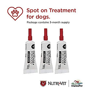 Nutri-Vet Defense Plus Flea & Tick Control for Large Dogs, 33 lb-66 lb, Model: 1030239