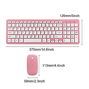 Mouse Keyboard Set - Gaming Keyboard Mouse Combo - Micro USB Receiver - for Notebook Computer - for OfficeHome (Suit)