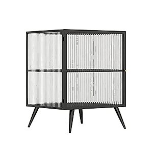 GINHA Nightstand Drawer Bedside Table Modern Simple Bedside Table Living Room Sofa Side Table Mobile Furniture (Size : Right)