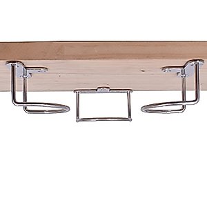 YYST Laptop Holder Under Desk Laptop Organizer Rack W/Screws (3)