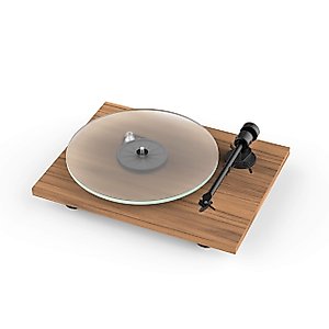 Pro-Ject T1 BT Turntable with Built-in Preamp and Wireless Audio Transmitter (Satin Walnut)
