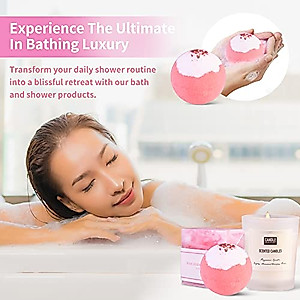 CUTEUP Mother Gifts for Mom-Birthday Mother s Day Gifts from Daughter Son, Relaxing Spa Gift Basket Set for Mom Sister Friend Happy Birthday Bath Set Gift, Great White Blanket Gifts for Women Mom