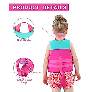 Gogokids Kids Swim Vest Float Jacket - Boys' and Girls' Floaties Swimsuit Buoyancy Swimwear