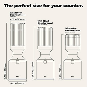 Beast Blender | Blend Smoothies and Shakes, Kitchen Countertop Design, 1000W (Cloud White)