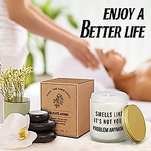 Retirement Gifts for Women Men, Funny Retiring Farewell Gifts for Coworkers Boss, Retired Gift for Friend Nurse Teacher Dad Mom, Leaving Job Divorce Breakup Going Away Present, Lavender Scented Candle