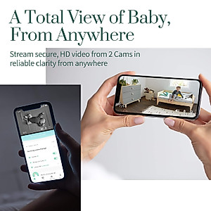 Owlet Cam 2 Pack Smart Baby Monitor - Secure, Encrypted HD Video from Anywhere, with Sound & Motion Notifications