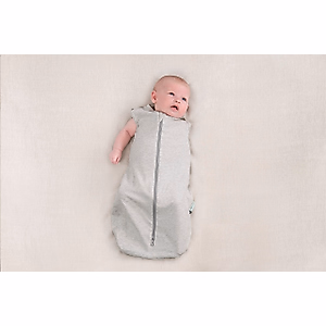 ergoPouch 0.2 TOG Cocoon Baby Sleep Sack 6-12 Months, Swaddle Sleeping Bag, Temperature Control Wearable Blanket (Grey Marle)