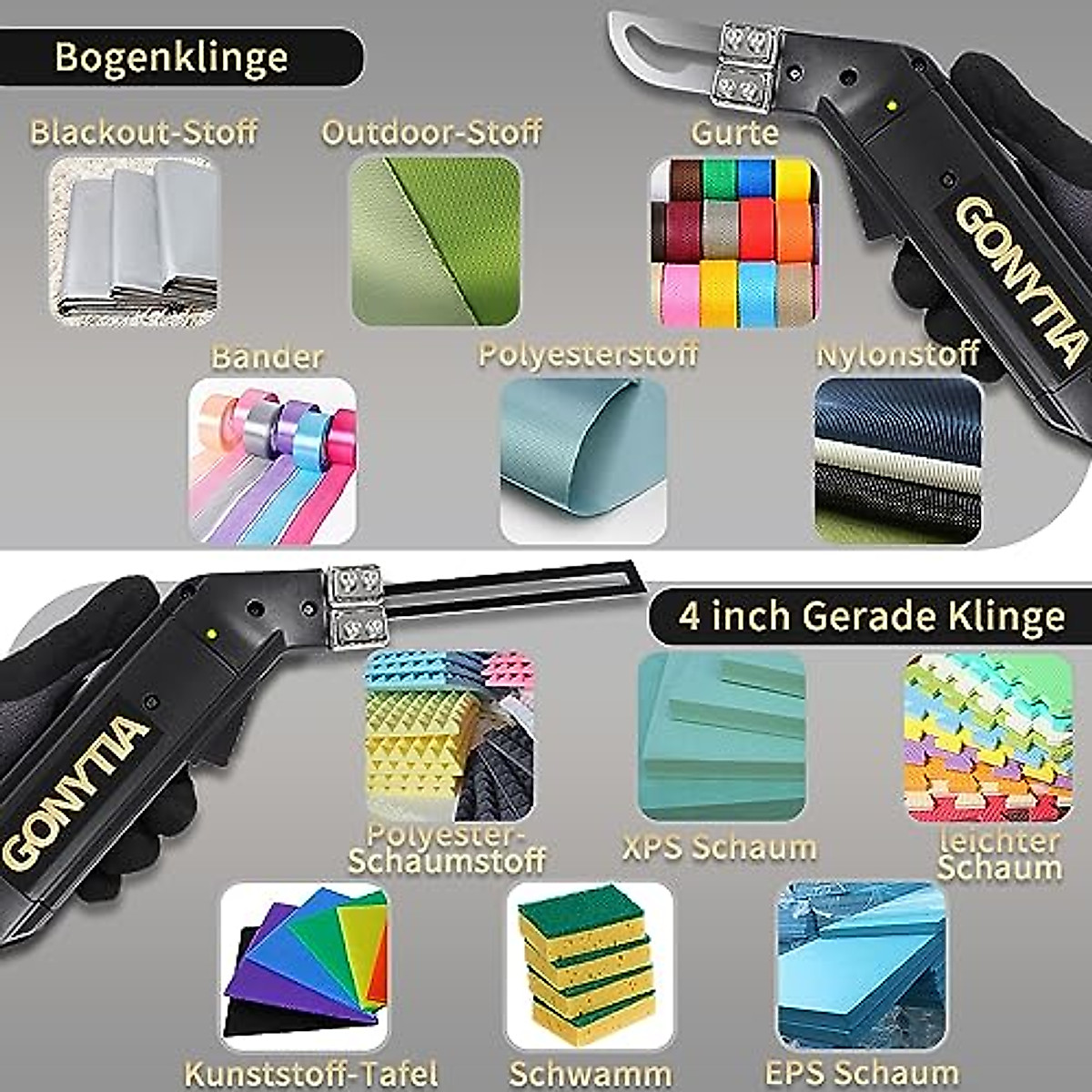Gonytia Hot Knife Foam Cutter Rope Cutter Fabric Cutter Pro Electric Hot Knife Heat Sealer Cutting Tool kit