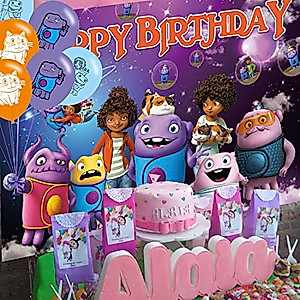 Home Movie Backdrop Birthday Banner for Home Movie Birthday Party Supplies Cartoon Adventure Home Photograph Background Photo Booth 5x3ft