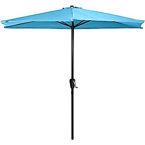 ABCCANOPY Patio Half Umbrellas 11FT (Turquoise)