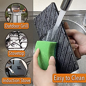 UNCO- Cast Iron Grill Press, 8.5 x 4.1 Inch, 2.6 lbs, Burger Press for Griddle, Sandwich Press, Bacon Press for Griddle, Griddle Press, Meat Press Cast Iron, Hamburger Press for Griddle